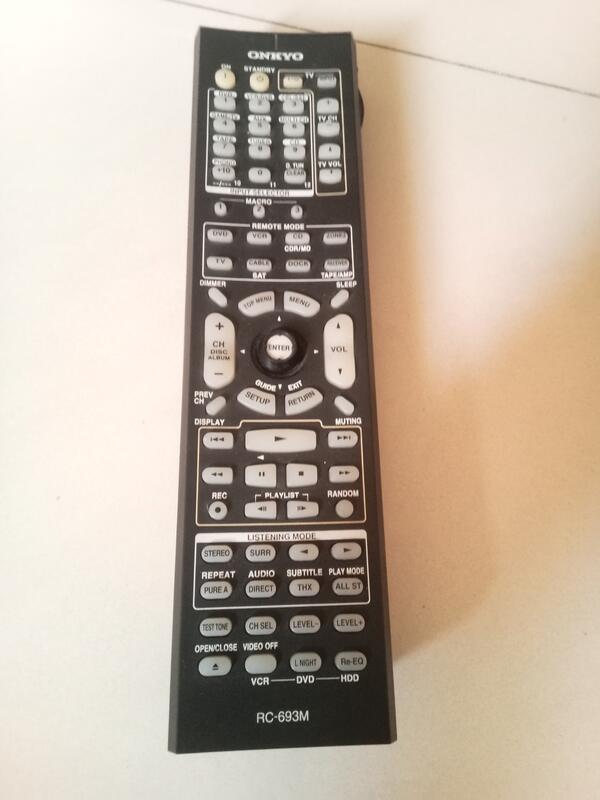 二手商品 原廠 Onkyo TX-SR705 AV功放擴大機遙控器 型號：RC-693M | 露天市集 | 全台最大的網路購物市集