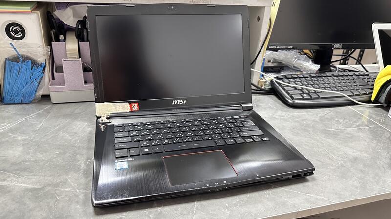 二手筆電零件機 微星MSI MS-14A3 i7 6代 15.6吋 不開機 D82 | 露天市集 | 全台最大的網路購物市集