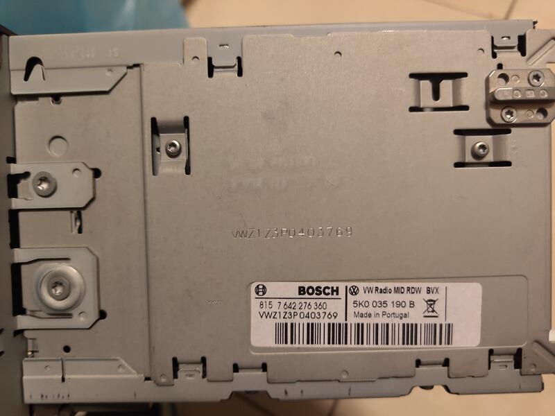 福斯 VW-5K0 035 190 B (Bosch) 汽車音響主機 /未測試 | 露天市集 | 全台最大的網路購物市集