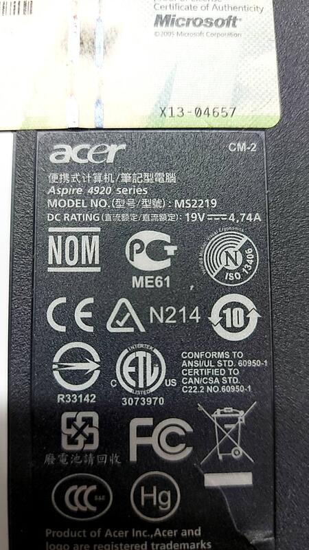 台南【數位資訊】筆電 宏碁 Acer Aspire 4920 硬碟架 拆機良品-筆電硬碟架 $200 | 露天市集 | 全台最大的網路購物市集