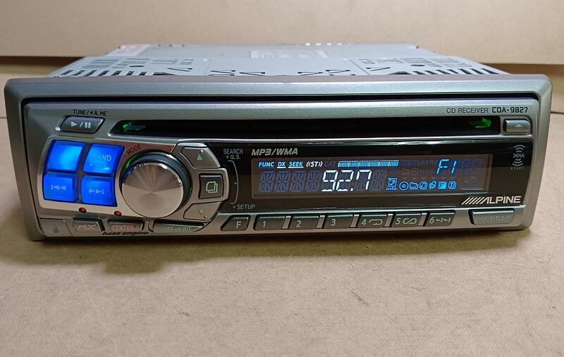 Alpine CDA-9827 CD/FM/AM音響主機AUX IN已升級藍牙聲音輸入 | 露天市集 | 全台最大的網路購物市集