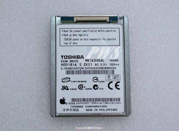 TOSHIBA 160GB 1.8吋 ZIF 介面 4200轉 8M MK1634GAL 5mm 】☆ | 露天市集 | 全台最大的網路購物市集