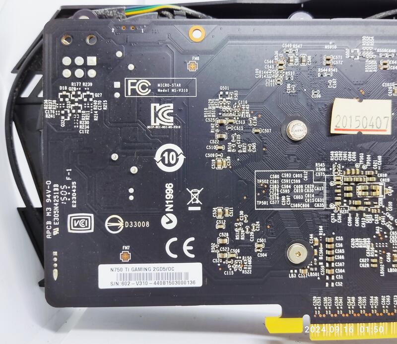 品相優 微星 MSI N750 Ti Gaming 2GD5/OC ( 免接電 GeForce GTX 750Ti ) | 露天市集 | 全台 ...