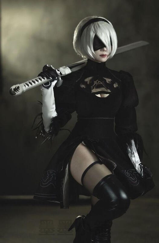 【墨墨小舖】尼爾 自動人形 2B COS服裝 假髮 鞋 cosplay 出租 衣服 NieR 2b 妮姬 NIKKE | 露天市集 | 全台最大的網路購物市集