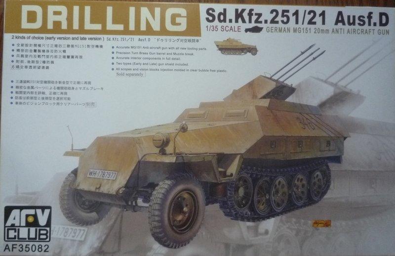 ㊣AFV DRILLING Sd.Kfz.251/21 Ausf.D 德軍20mm防空連砲 #AF35082 | 露天市集 | 全台最大的網路購物市集