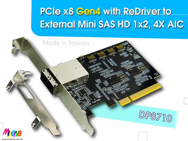 PCIe x8 Gen4 with ReDriver to SFF-8674 8x(Mini SAS HD) AIC | 露天市集 | 全台最 ...