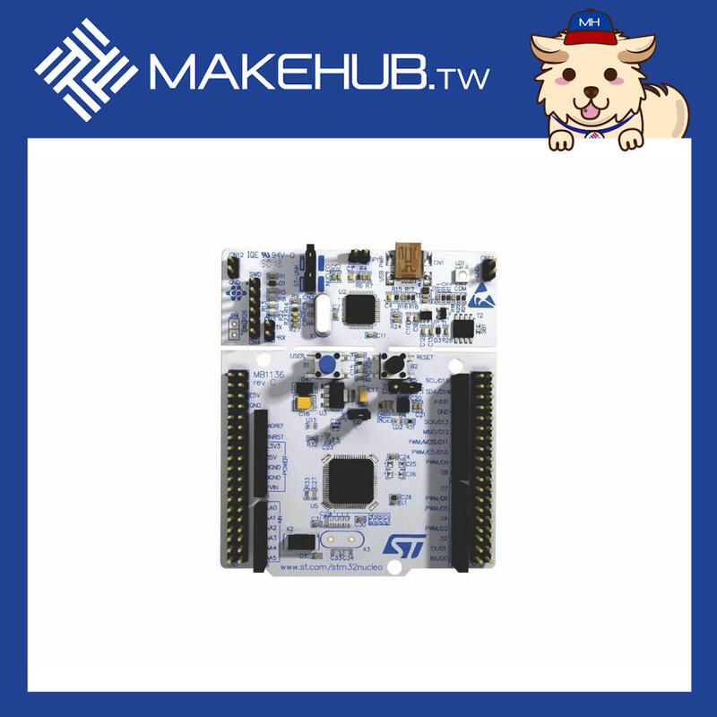 MakeHub.tw含稅mbed NUCLEO-F411RE STM32F411RE 開發板，Arduino 相容腳座 | 露天市集 | 全台最大的網路購物市集
