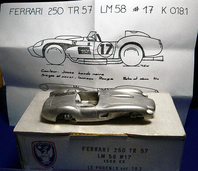LE PHOENIX 1/43 FERRARI 250TR Le Mans '58 pontoon fender kit | 露天市集 | 全 ...