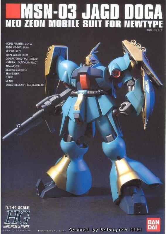 [BANDAI正品]HGUC 083 1/144 HG JAGD DOGA 亞克托德卡 葵絲專用機 | 露天市集 | 全台最大的網路購物市集