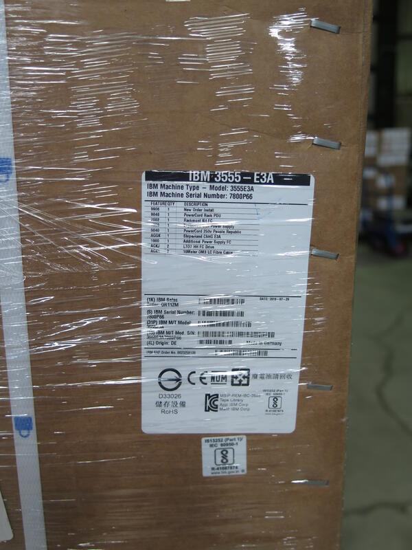 全新 IBM TS4300 LTO7 磁帶櫃 + 擴充櫃 , 2019年7月出廠 module 3555 | 露天市集 | 全台最大的網路購物市集