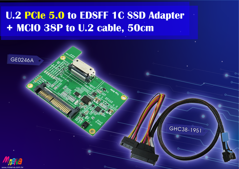 MCIO to U.2 cable& U.2 PCIe 5.0 to EDSFF/Gen-Z 1C Adapter | 露天市集 | 全台最大 ...