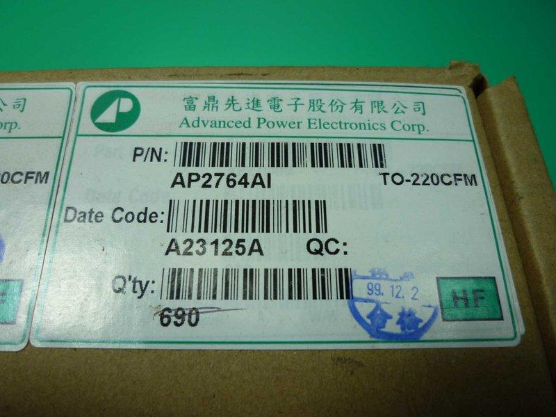 POWER MOSFET AP AP2764AI 600V 11A ITO220 TO-220CFM (每拍 10PCS) | 露天市集 ...