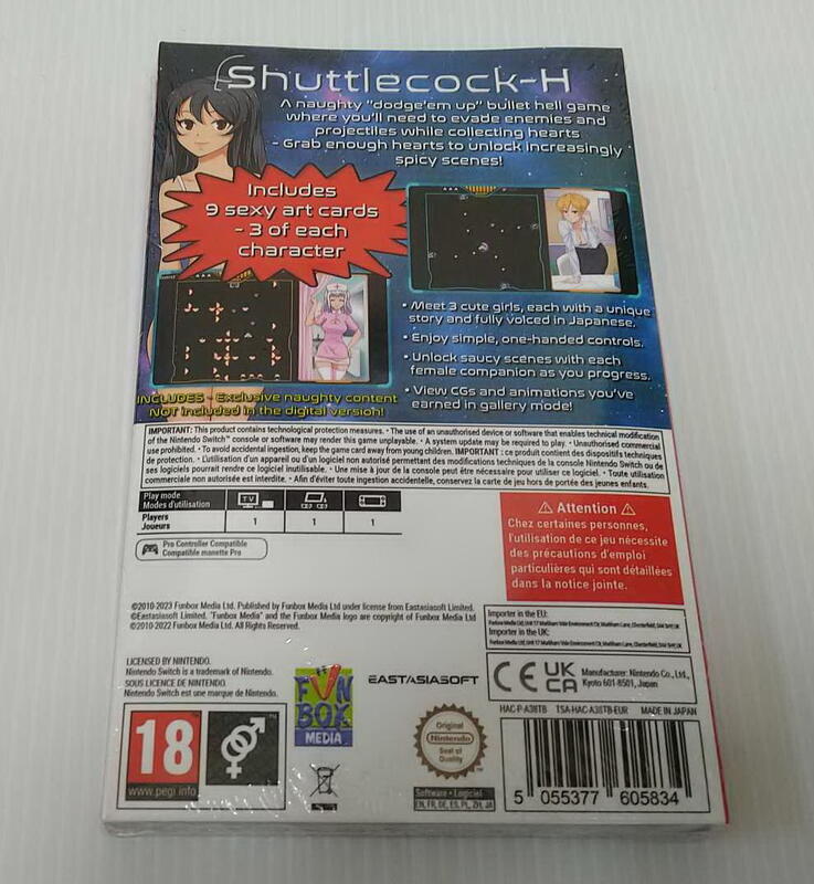 現貨[電玩彗星]Switch Shuttlecock-H 中文版 無修正 紳士遊戲 未滿18歲請勿購買(全新未拆) | 露天市集 | 全台最大 ...