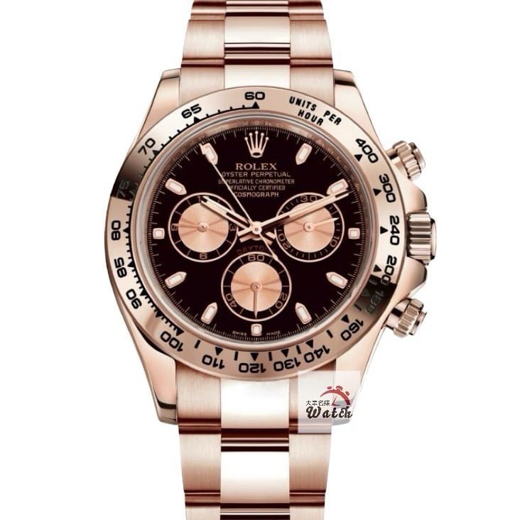 【大眾名錶】ROLEX勞力士 116505 Daytona 迪通拿 18K玫瑰金 黑色面盤 2013 大眾名錶B1208 | 露天市集 | 全 ...