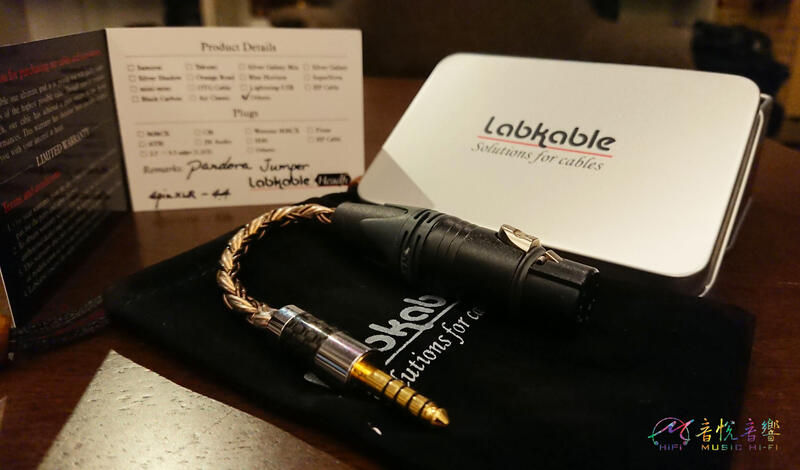 ｛音悅音響｝Labkable Pandora Jumper 4PIN XLR母 轉 4.4mm 轉接線 10wire | 露天市集 | 全台最 ...