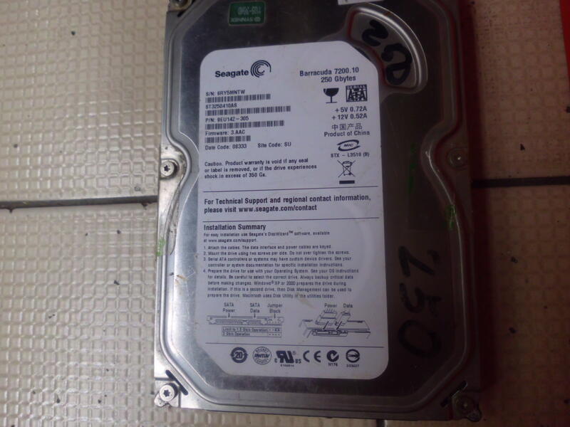 250G 250GB SATA ST3250410AS SEAGATE | 露天市集 | 全台最大的網路購物市集