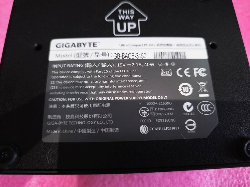 技嘉GB-BACE-3150 N3150 NUC 4C4T 二手超微型電腦/準系統/無記憶體/迷你主機 | 露天市集 | 全台最大的網路購物市集