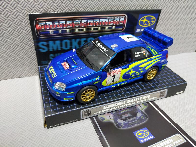 變形金剛~BT-01:SUBARU IMPREZA.煙霧.煙幕.SMOKESCREEN.WRC 2003.SOLBERG | 露天市集 | 全 ...