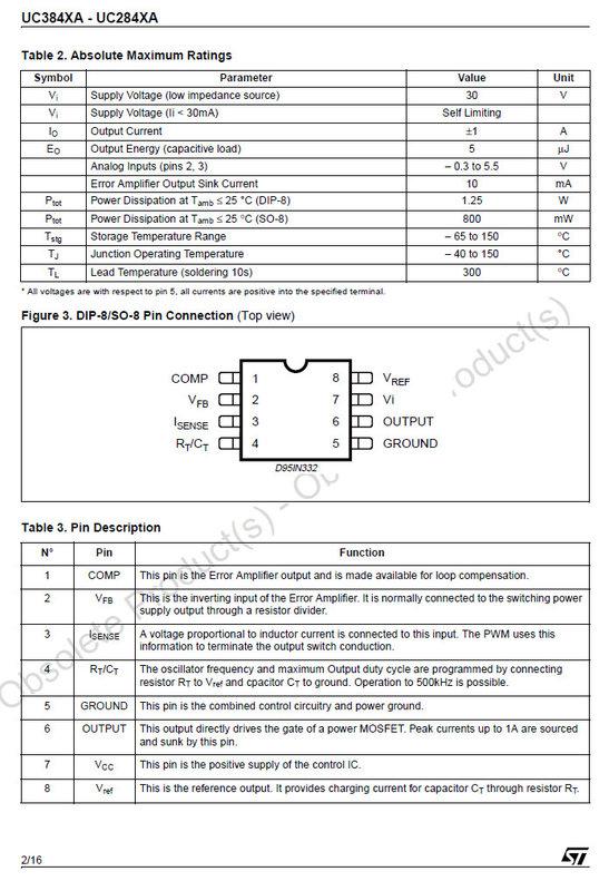 【洋將】ST意法 3843A 3843B 正品液晶電源芯片 SMD 貼片SOP-8 $G2 | 露天市集 | 全台最大的網路購物市集