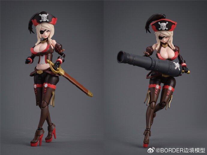 即將現貨 邊境模型 1/12 海盜 安妮女王 性感船長 海賊王 機娘 組裝模型 BORDER BA002 | 露天市集 | 全台最大的網路購物市集