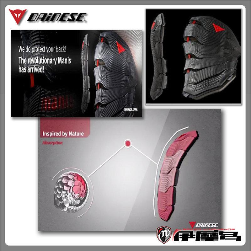 伊摩多※義大利 Dainese Manis D1 G2內裝式 龜背 護背 CE認證護具 吸震 可彎曲拉伸打孔 透氣 | 露天市集 | 全台最大的網路購物市集