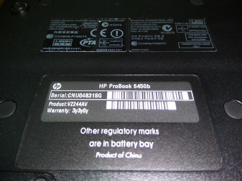 [全景3C]惠普 Probook 6450b 14吋 i5 獨顯筆電 4G/250G 效能優 系統穩 附電池 二手 | 露天市集 | 全台最大 ...