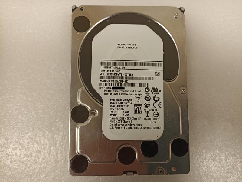 WD WD2003FYYS-23T8B0 RE4 2TB/2T 7200RPM SATA桌上型企業硬碟 | 露天市集 | 全台最大的網路購物市集