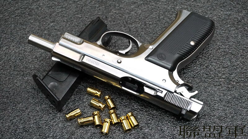 【聯盟軍 生存遊戲專賣店】MARUSHIN ASG CZ75 授權刻字 拋殼式瓦斯手槍 鍍亮銀色 日本原裝進口 免運費 | 露天市集 | 全台 ...