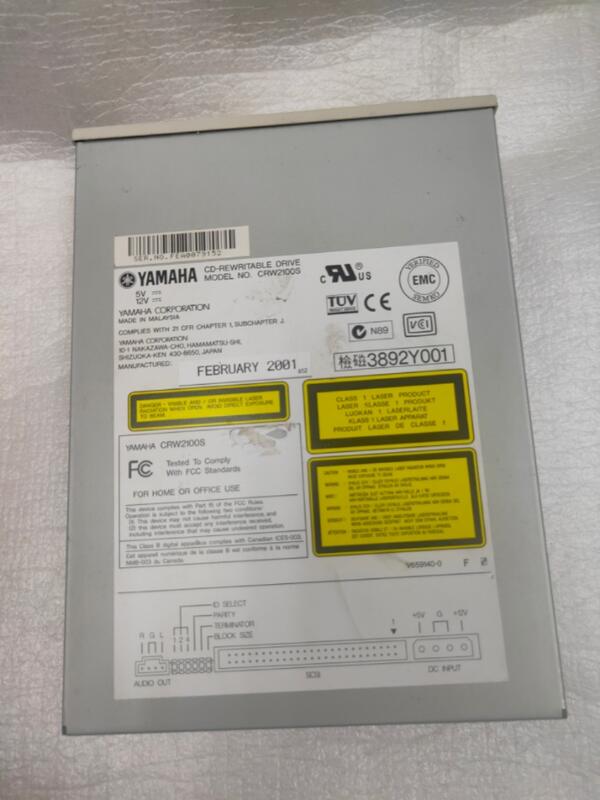 【電腦零件補給站】YAMAHA CRW2100S 16x10x40 CD-RW 50pin SCSI 燒錄機 | 露天市集 | 全台最大的網路購物市集