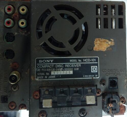 二手市面稀少復古日本制SONY HCD-101迷你音響主機(上電有反應但無法使用狀況如圖 | 露天市集 | 全台最大的網路購物市集