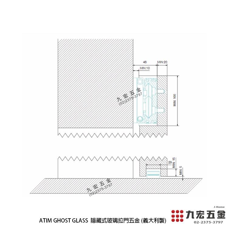 (價錢歡迎來電洽詢)九宏五金 ATIM GHOST GLASS 隱藏式玻璃拉門五金 (義大利製) 價錢請洽詢 | 露天市集 | 全台最大的網路購物市集