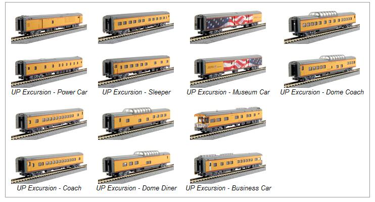 KATO for N big boy UNION PACIFIC EXCURSION TRAIN 7 CAR SET | 露天市集 | 全台最大的網路購物市集