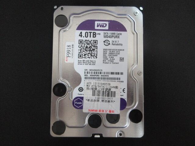 3.5吋 WD Purple 4TB SATA 監控系統硬碟 (WD40PURX) | 露天市集 | 全台最大的網路購物市集
