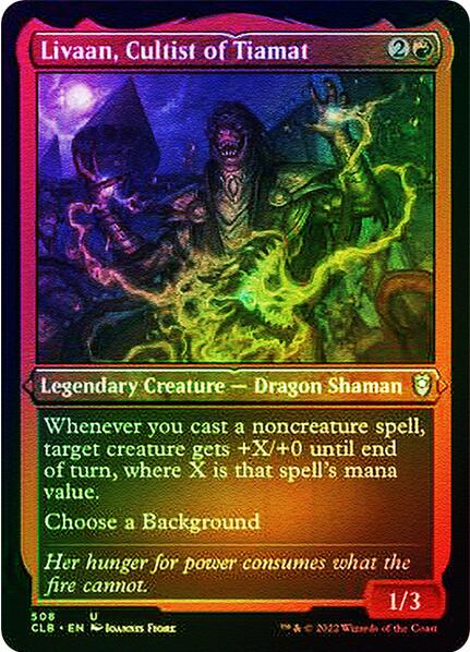 [ALG] CLB Foil Livaan, Cultist of Tiamat 提亞瑪特教徒麗瓦安 英/中文 蝕刻閃 | 露天市集 | 全台 ...