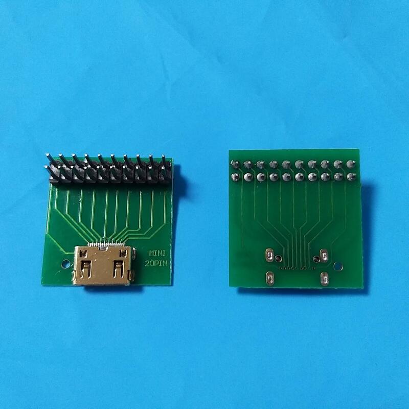 Mini HDMI母頭連接器帶PCB板 HDMI座帶PCB版 HDMI母座 HDMI測試架 測試板 排針板 1拍2個 | 露天市集 | 全台最 ...