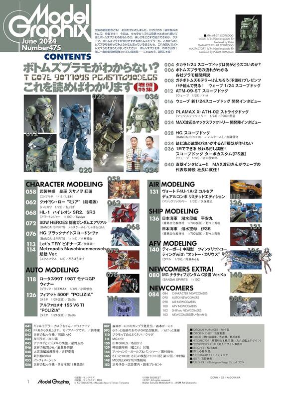 【航空版代訂】Model Graphix 2024年6月號 特集：裝甲騎兵波德姆茲 | 露天市集 | 全台最大的網路購物市集