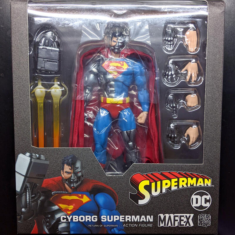 正版 MAFEX 164 181 DC 漫畫 超人 歸來 機械超人 生化超人 Cyborg Superman 蝙蝠俠 | 露天市集 | 全台最大的網路購物市集