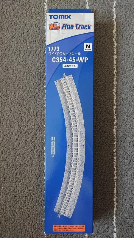 【a】TOMIX 1773 寬式PC曲線軌道C354-45-WP(F)(4本組) N規鐵道模型彎曲線路 | 露天市集 | 全台最大的網路購物市集