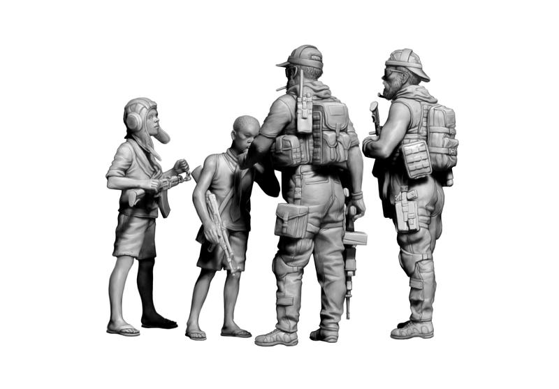 Master Box (MB) 1/35 35200 XX分享 "戰場上的某個角落" (4人型) | 露天市集 | 全台最大的網路購物市集