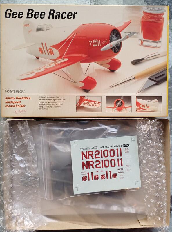 收藏品出清~未組合模型 1/72 美國競速機Gee Bee Racer Testors出品 | 露天市集 | 全台最大的網路購物市集