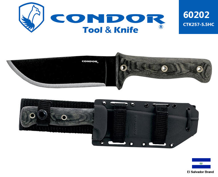 薩爾瓦多Condor CROTALUS直刀5mm厚刃1075高碳鋼Micarta握柄附K鞘【Con60202】 | 露天市集 | 全台最大的 ...