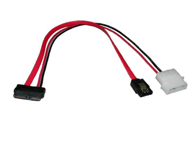 薄型光碟機(Slim DVD)連接線 , SATA13P to SATA7Pin+ 大4P 電源線 | 露天市集 | 全台最大的網路購物市集