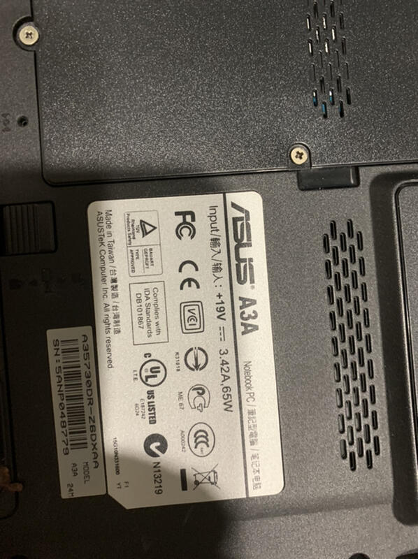 Asus A3A 筆記型電腦 | 露天市集 | 全台最大的網路購物市集