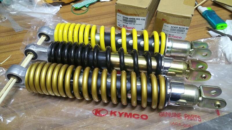 KYMCO 公司貨，KHD6 後緩衝器三段可調：三冠王 MOVIE 奔騰 V1 V2 G3 如意125 後叉後避震器 | 露天市集 | 全台最大的網路購物市集