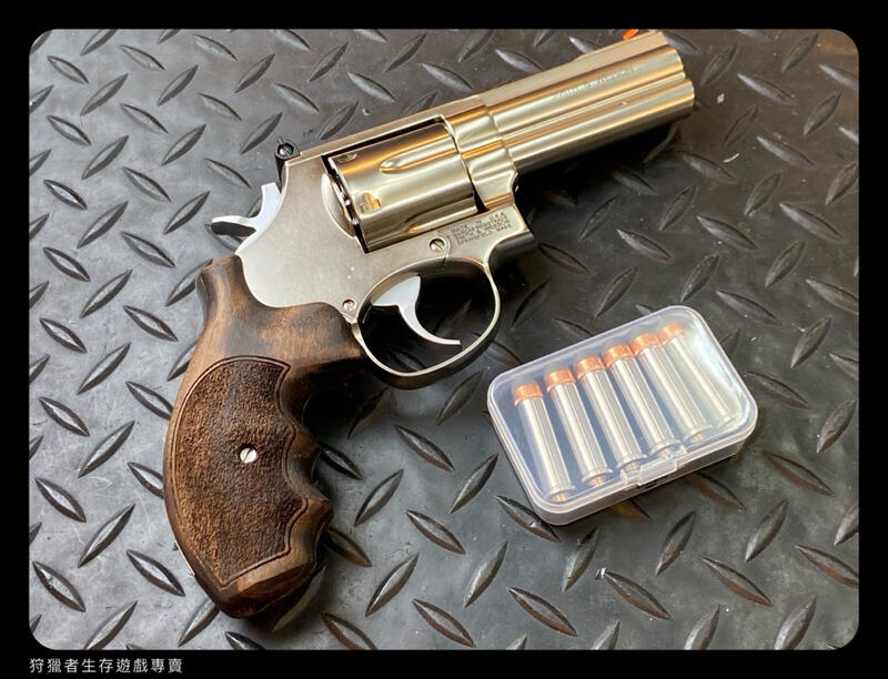 【狩獵者生存專賣】ARES S&W M686 3.5吋 全金屬 胡桃木握把 CO2 左輪-銀色 | 露天市集 | 全台最大的網路購物市集