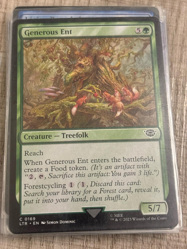 慷慨恩特 Generous Ent 魔戒 LTR C 169 魔法風雲會 MTG | 露天市集 | 全台最大的網路購物市集