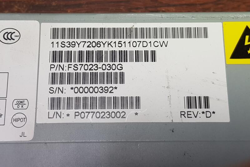 (K57)拆機品~Acbel 康舒 FS7023 IBM 39Y7206 39Y7201電源供應器~僅測可過電/售出不退 | 露天市集 | 全 ...
