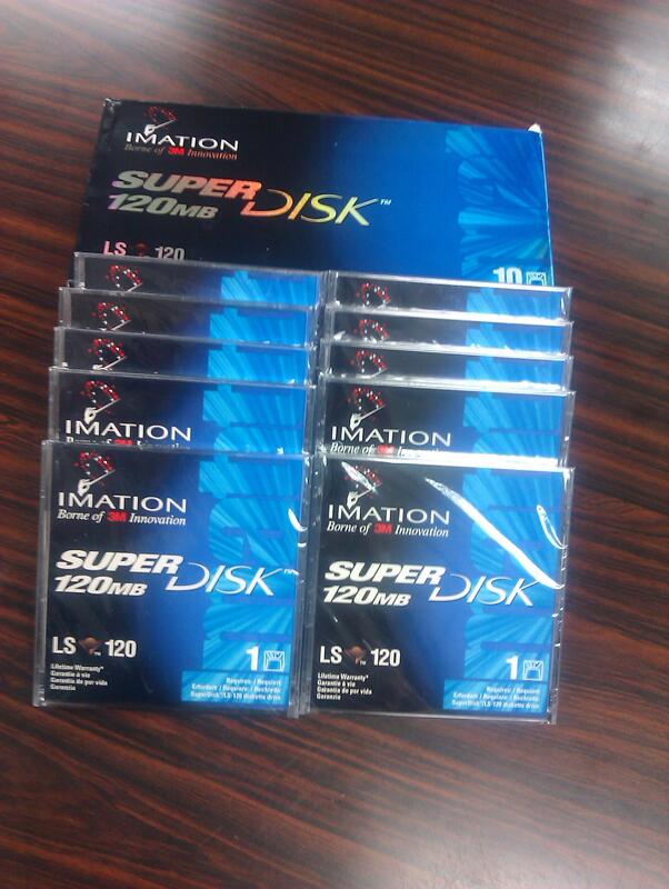 全新密封IMATION怡敏信SuperDisk120MB軟碟LS-120超級磁盤軟盤Made inUSA美國原裝進口3M | 露天市集 | 全 ...