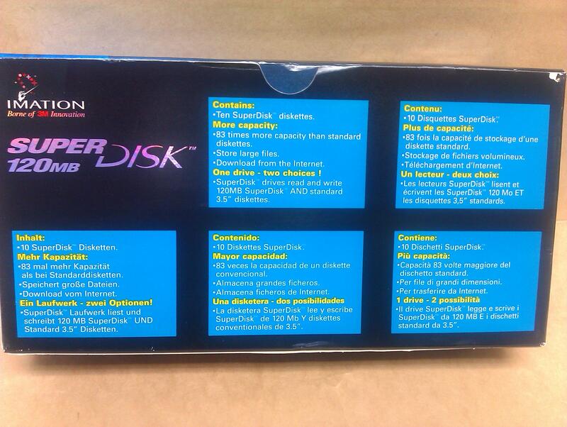 全新密封IMATION怡敏信SuperDisk120MB軟碟LS-120超級磁盤軟盤Made inUSA美國原裝進口3M | 露天市集 | 全 ...