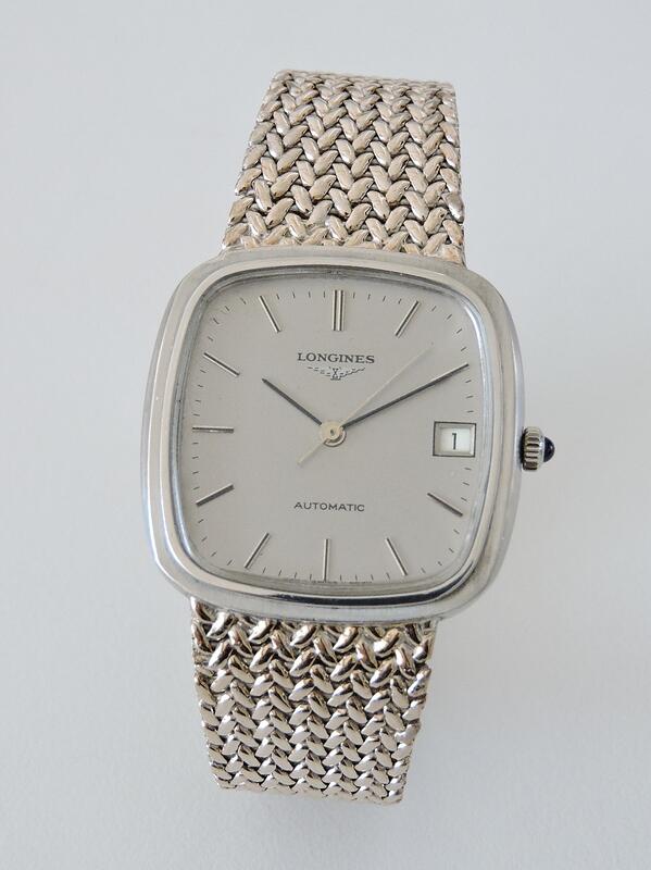 LONGINES 浪琴 18K白K金最經典L990超薄自動機芯古董男錶 | 露天市集 | 全台最大的網路購物市集